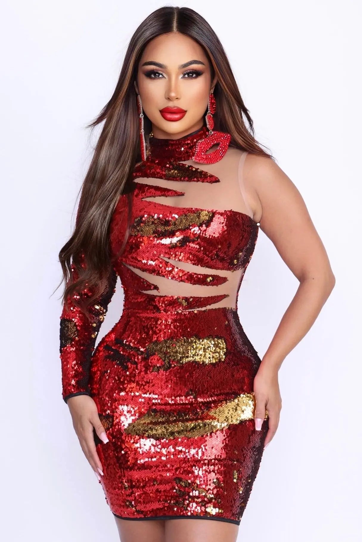 Mariah (Red) – standout glam look for special occasions | Angel Brinks